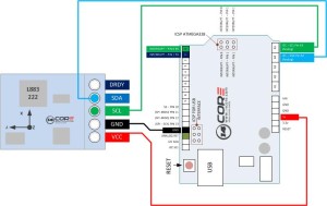 Wiring the 3 AXIS Digital Compass Magnetometer HMC5883L | 14core.com