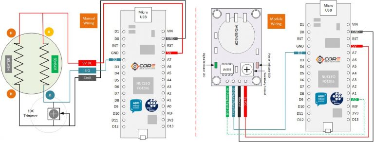 Wiring the MQ-XX Sensor for Ozone, LPG, C3H8, CO, H, C2H6O, C6H6 Gas ...