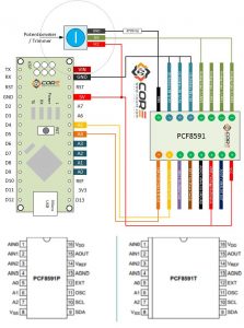 Wiring the PCF8591 Digital to Analog Conversion with Microcontroller ...
