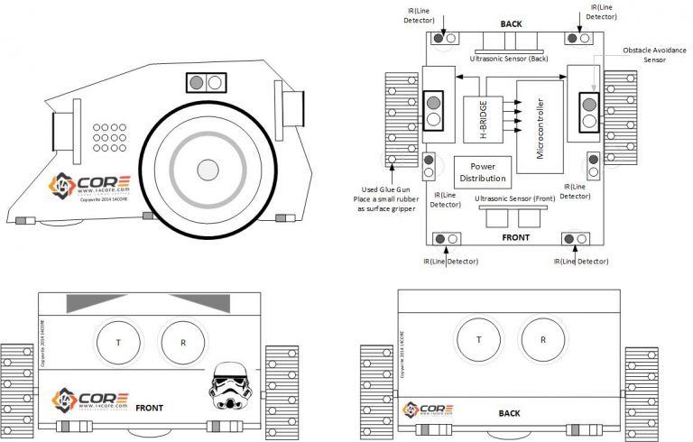 14core Mini Sumo Robot With Multi Senors On Arduino Microcontroller