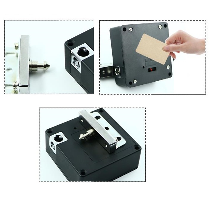 Lock Auto Safety Security Punch-free Home Card(2) | 14core.com